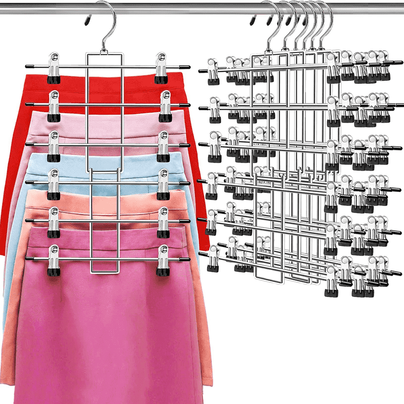 Pants Hangers-Closet Organizers and Storage-Hanging Closet Organizer-6 ...