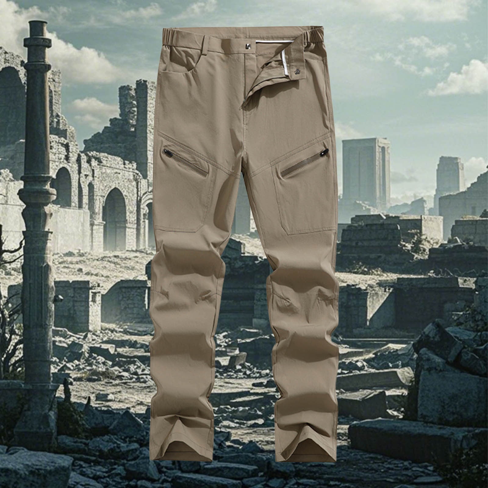 Pants for Men Loose Fit Baggy Sweatpants Casual Pant with Pocket ...