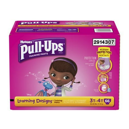 Pull-Ups Girls' Potty Disposable Training Pants - Size 3T-4T - 66ct ...