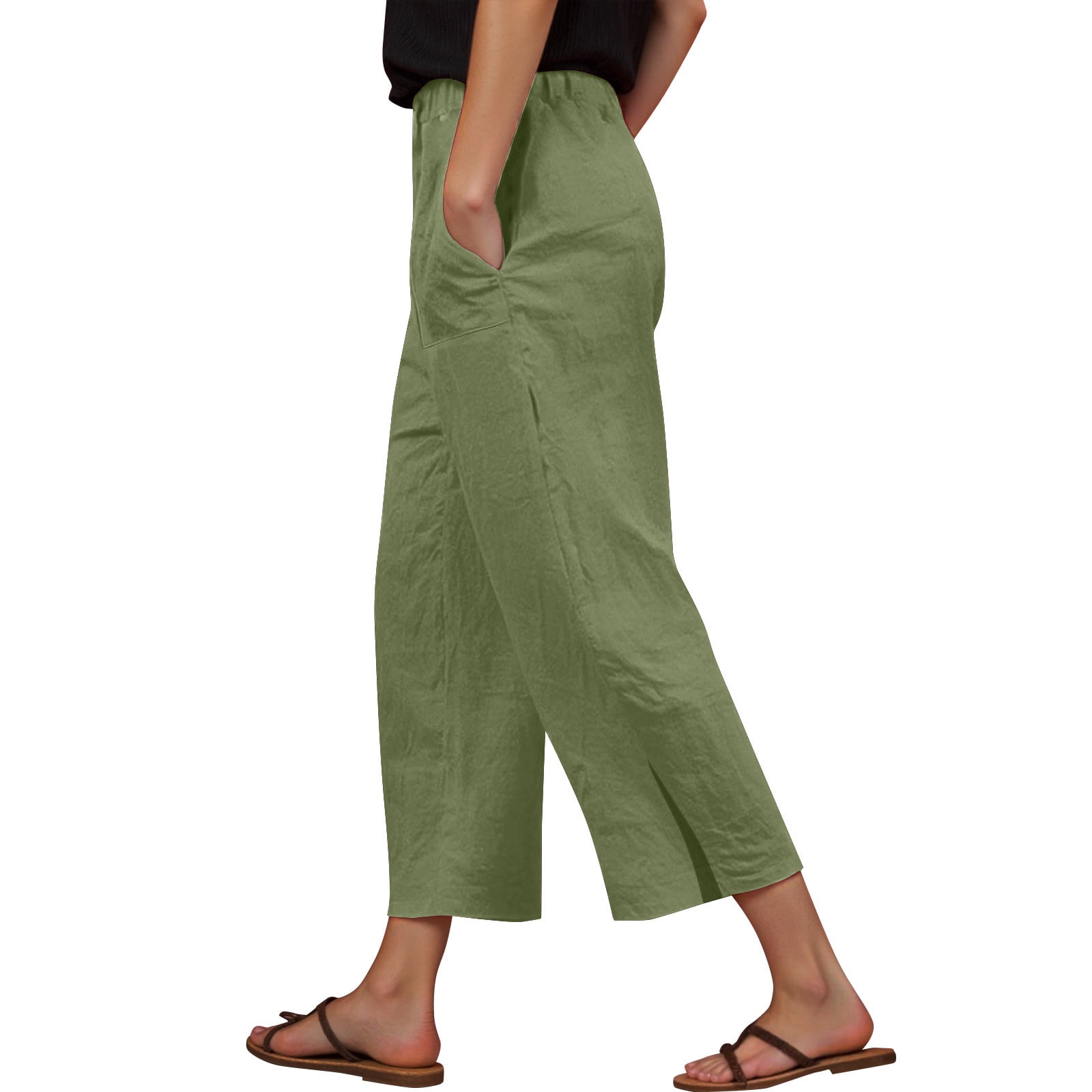 Pants for Women Business Casual Linen Pants Women Summer Womens Tall ...