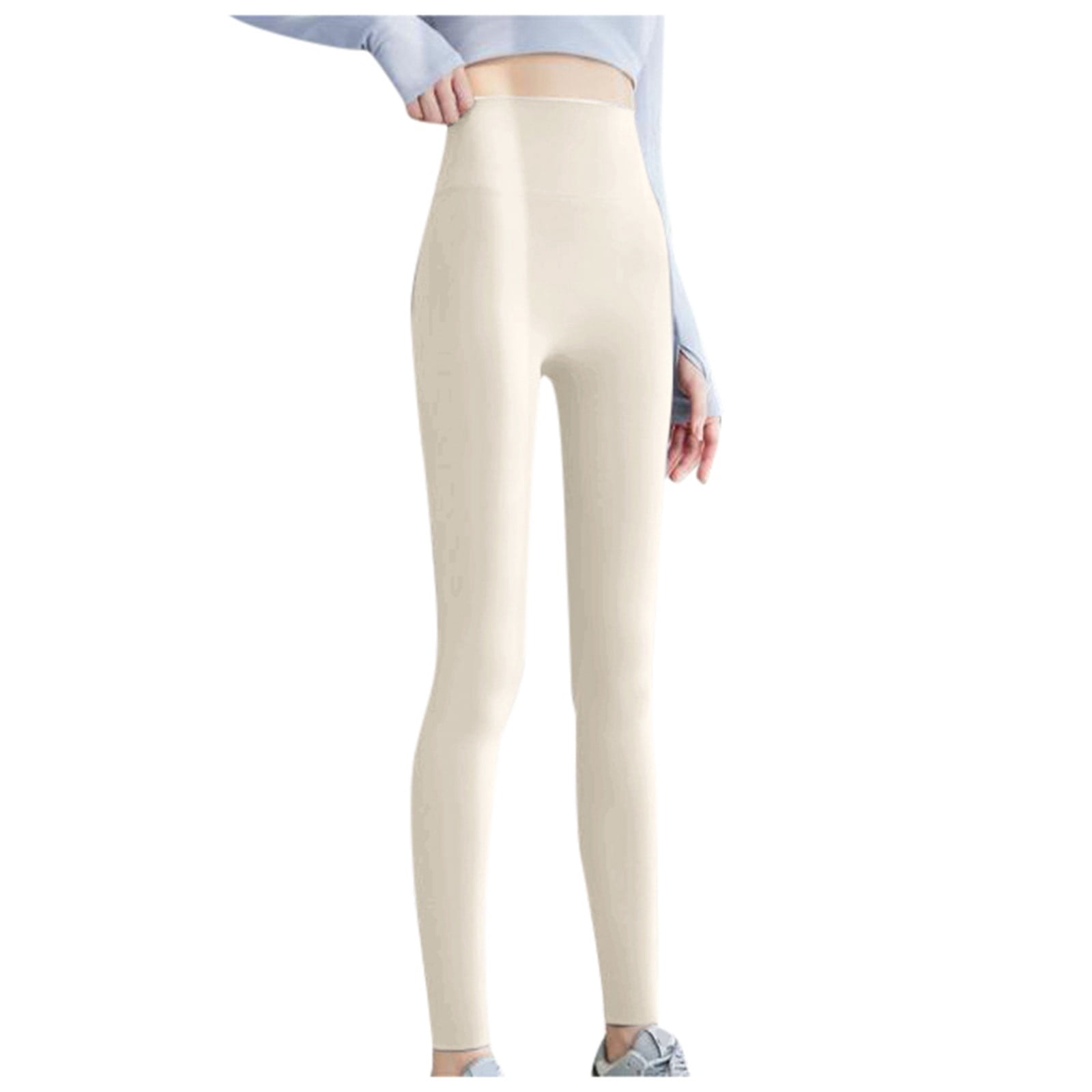 Pants for Women Casual Stretch Pull On High Waist Yoga Fitness Solid ...