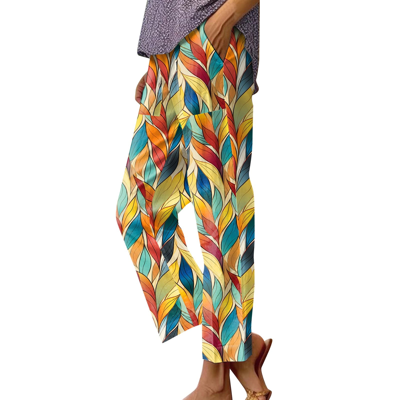 Pants for Women Junior Straight Leg Pants Chinos Women Loose Fitting ...