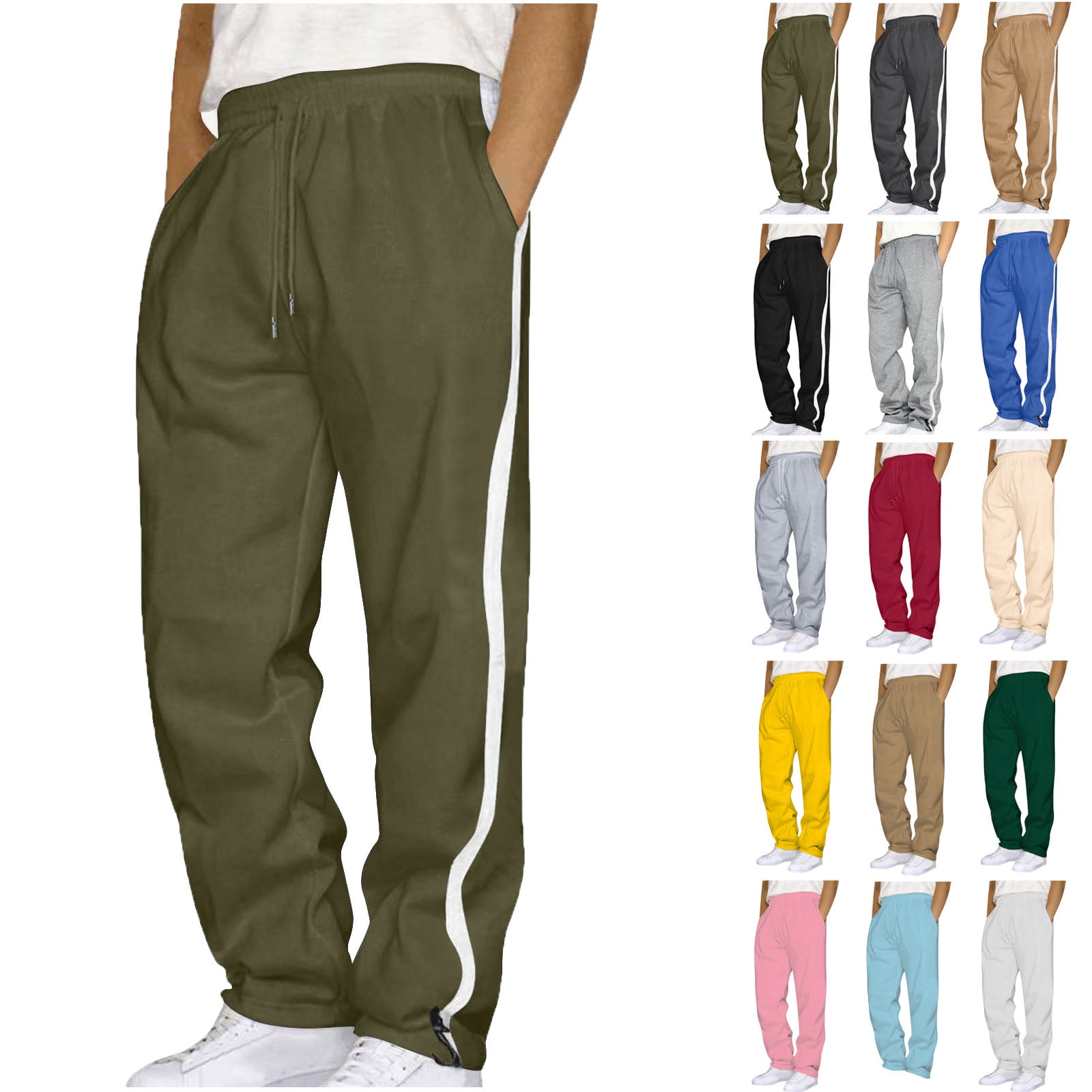 Pants for Men Men's Joggers Mens Sweatpants with Pockets Stretch ...