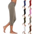 Pants for Women Sweat Pants Ladies' Casual Solid Color Elastic Captcha ...