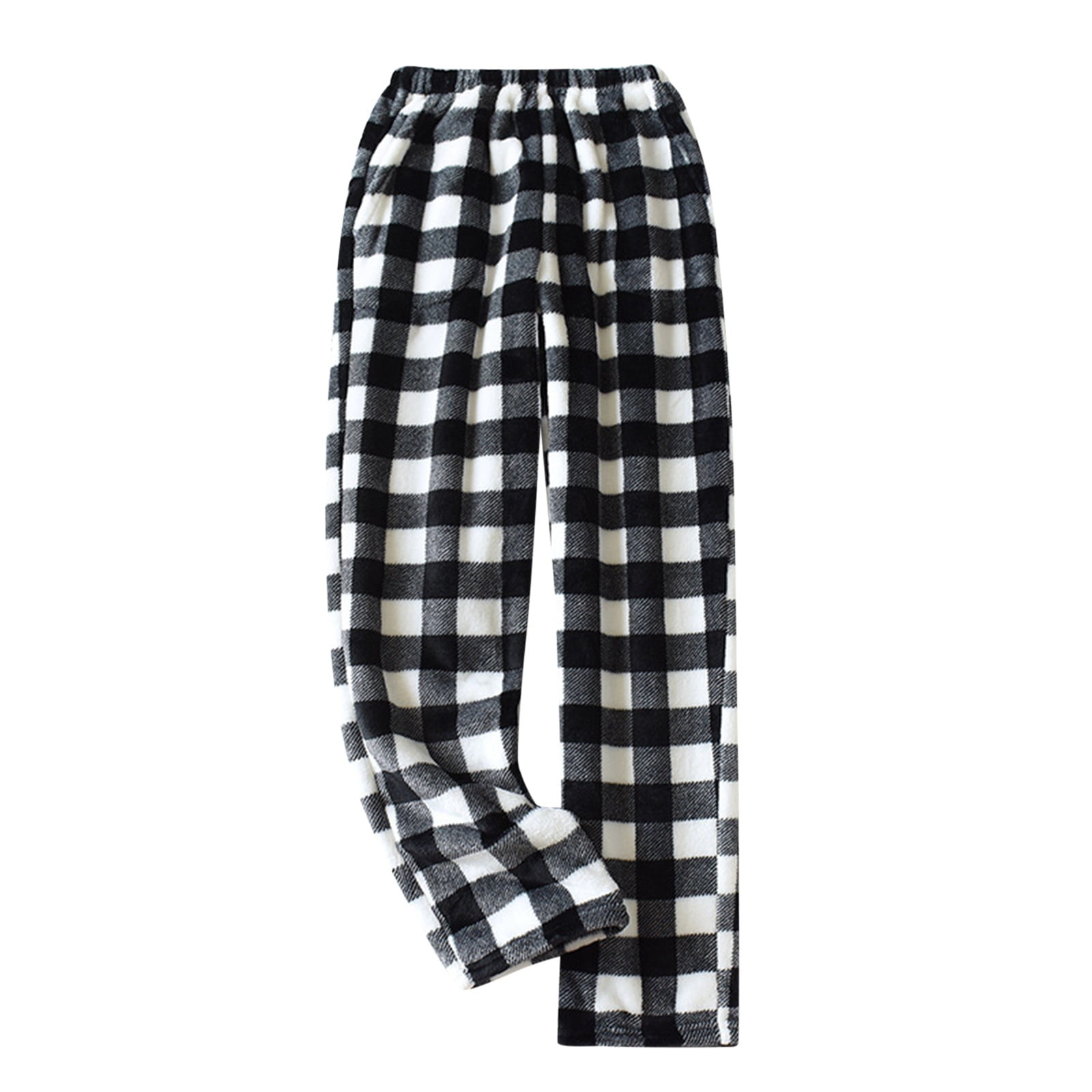 Pants for Women Womens' Soft Flannel Plaid Pajama Trousers With Pockets ...