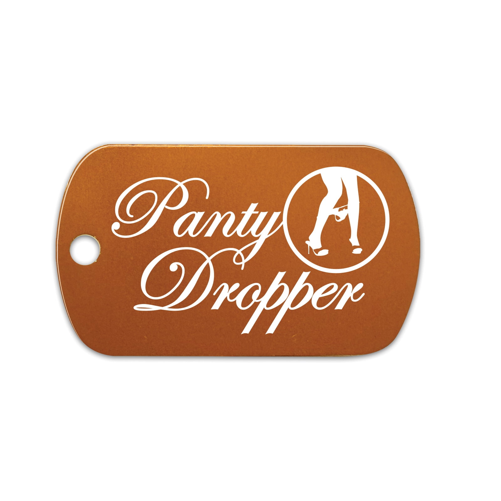 Panty Dropper GI Dog Tag Aluminum Keychain #2 - Orange - Walmart.com