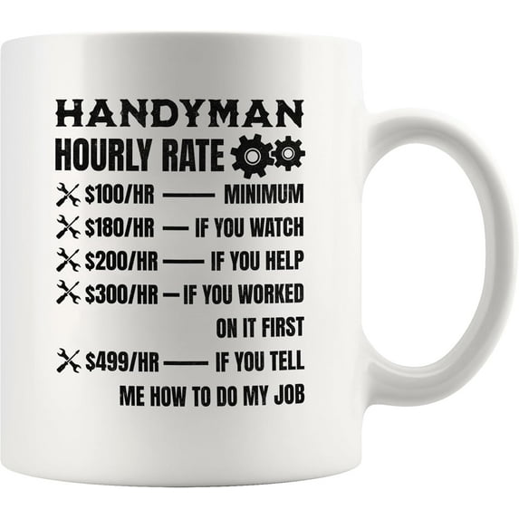 Panvola Handyman Hourly Rate Carpenter Gifts for Dad Grandpa Uncle ...