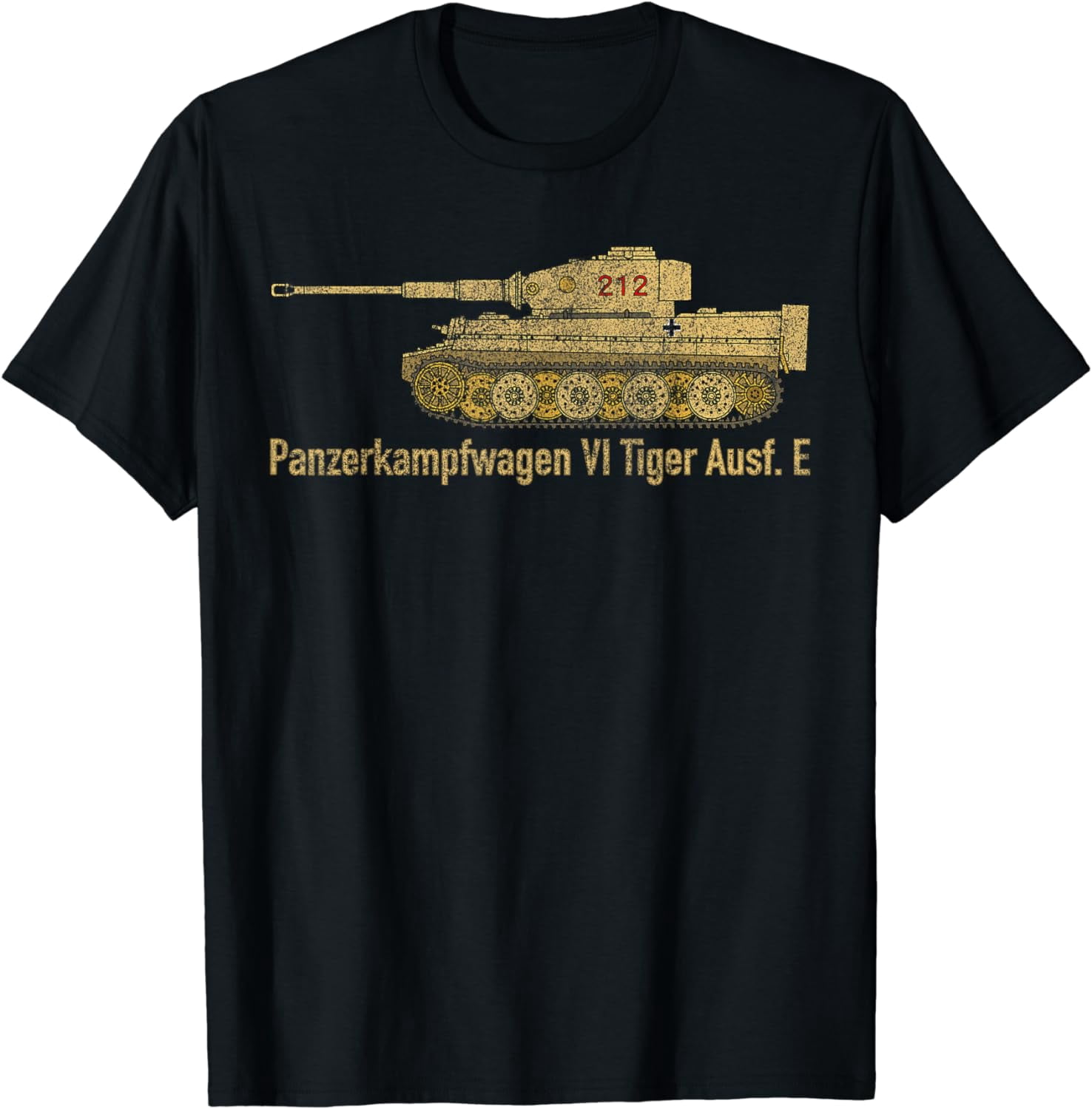 Panzer VI Tiger 1 German WW2 Tank Distressed TShirt Gift - Walmart.com