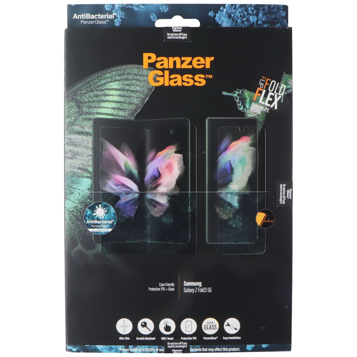 PanzerGlass Flip Fold Flex Screen Protector for Samsung Galaxy Z Fold 3 ...