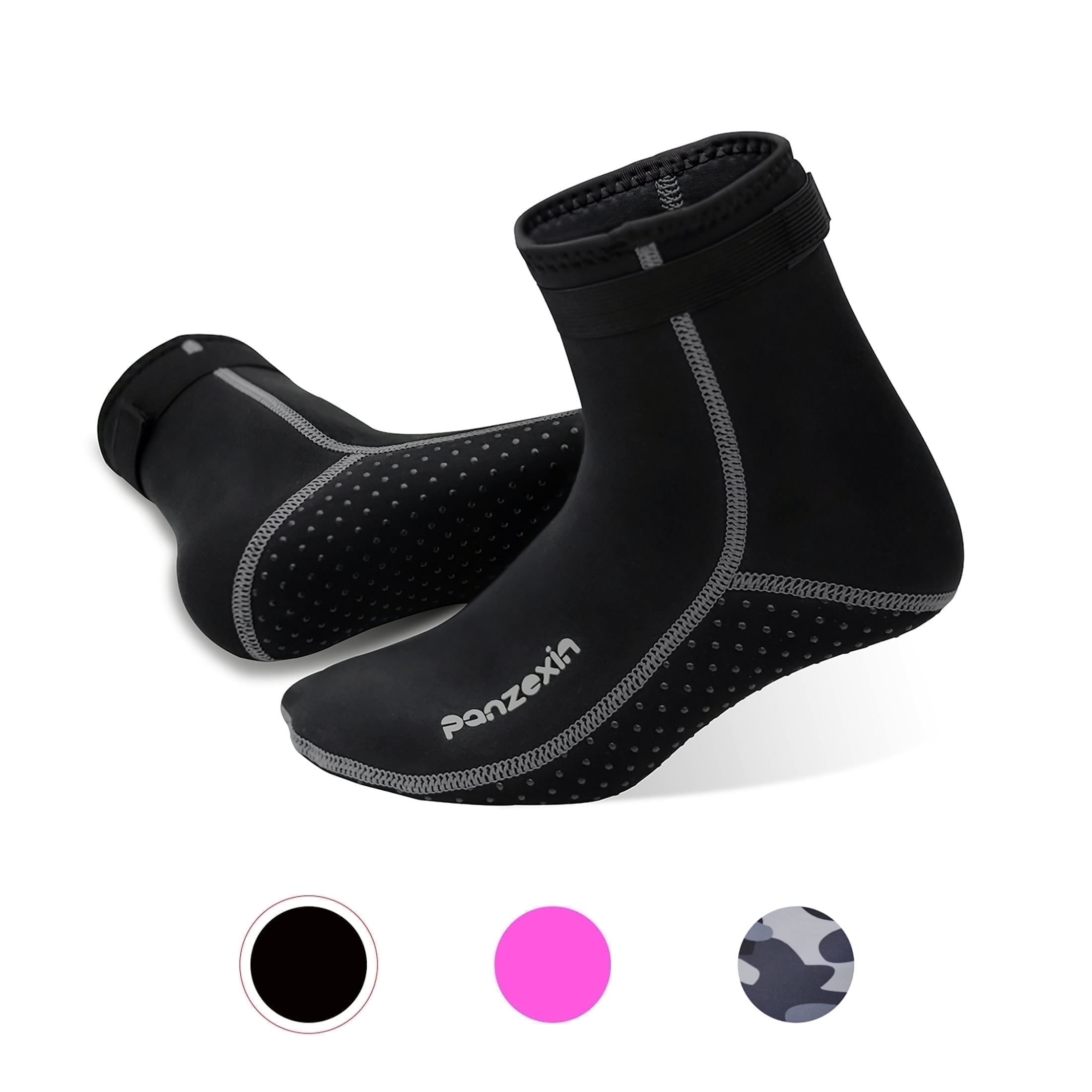 Panzexin 3mm Neoprene Diving Socks, Non-Slip Wetsuit Booties for ...