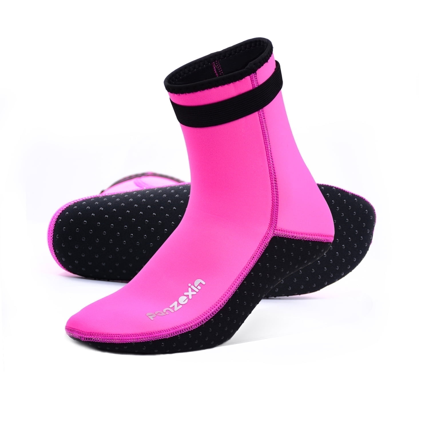 Panzexin 3mm Neoprene Water Socks, Non-Slip Wetsuit Booties for ...