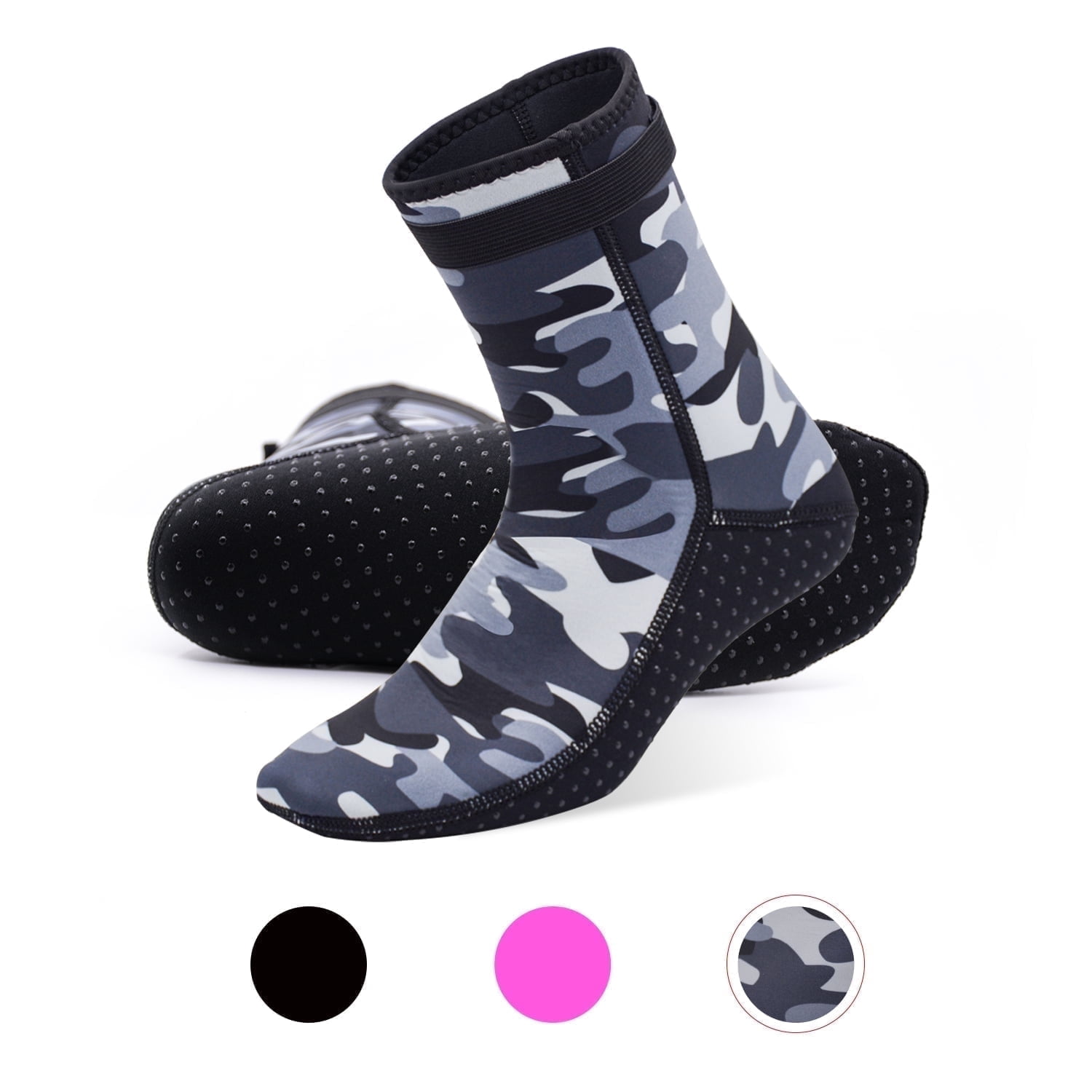 Panzexin 3mm Neoprene Diving Socks, Non-Slip Wetsuit Booties for ...