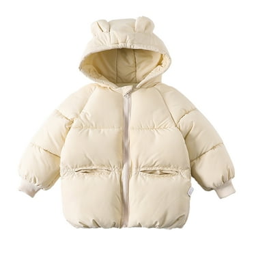 SYNPOS 18M-6T Winter Coats for Kids with Hoods Light Puffer Jacket for Baby Girls, Infants ...