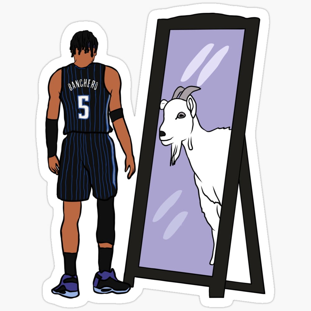 Paolo Banchero Mirror Goat Sticker Phone Decal Water Bottle Stickers ...