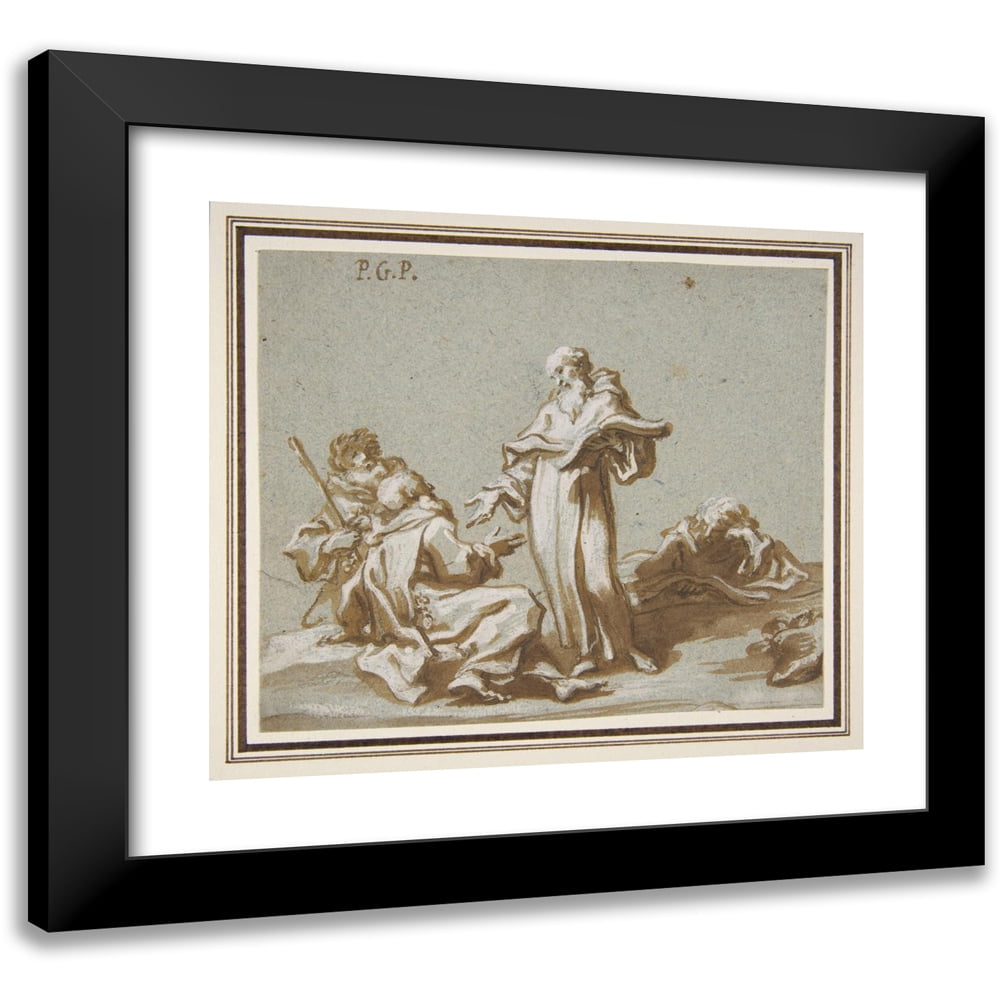 Paolo Gerolamo Piola 16x15 Black Modern Framed Museum Art Print Titled ...