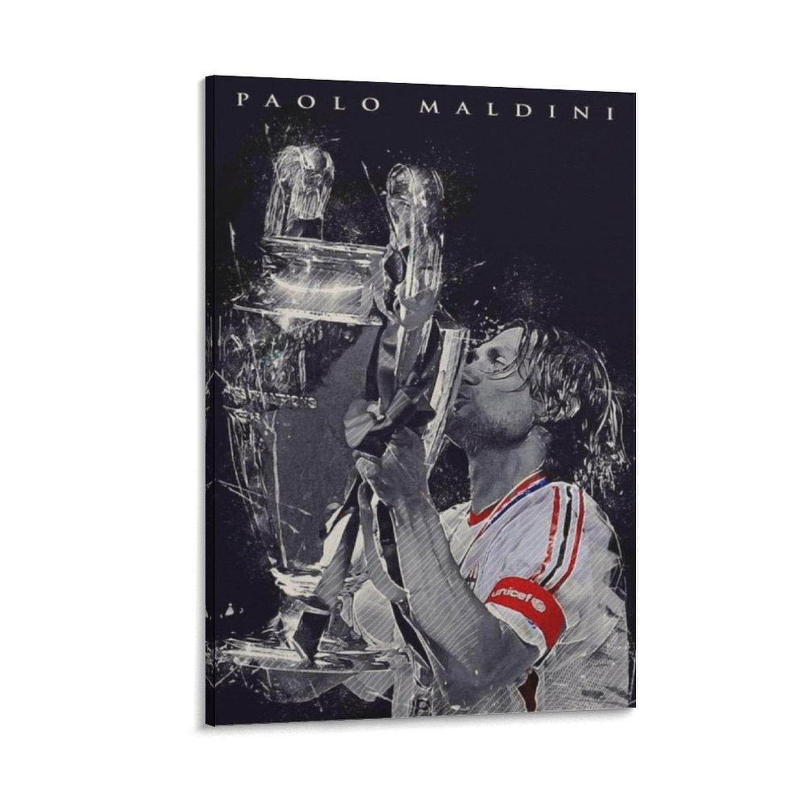 Paolo Maldini Poster Canvas Poster Artworks Picture Print Poster Canvas ...