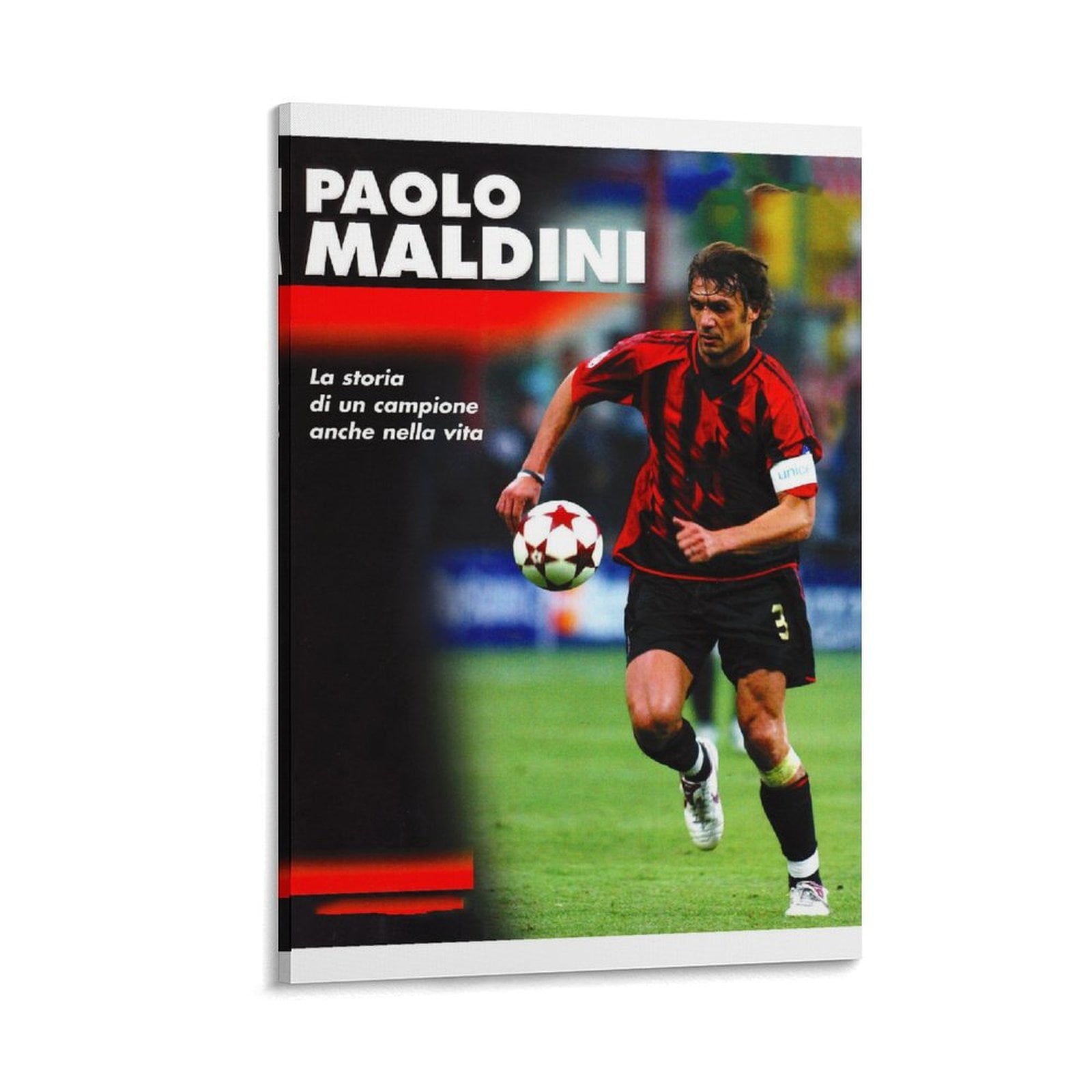 Paolo Maldini Poster Soccer Player Famous Poster Cool Artworks Painting ...