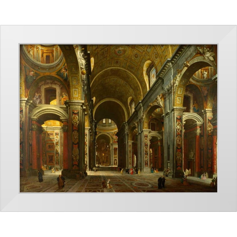 Paolo Panini, Giovanni 18x15 White Modern Wood Framed Museum Art Print ...