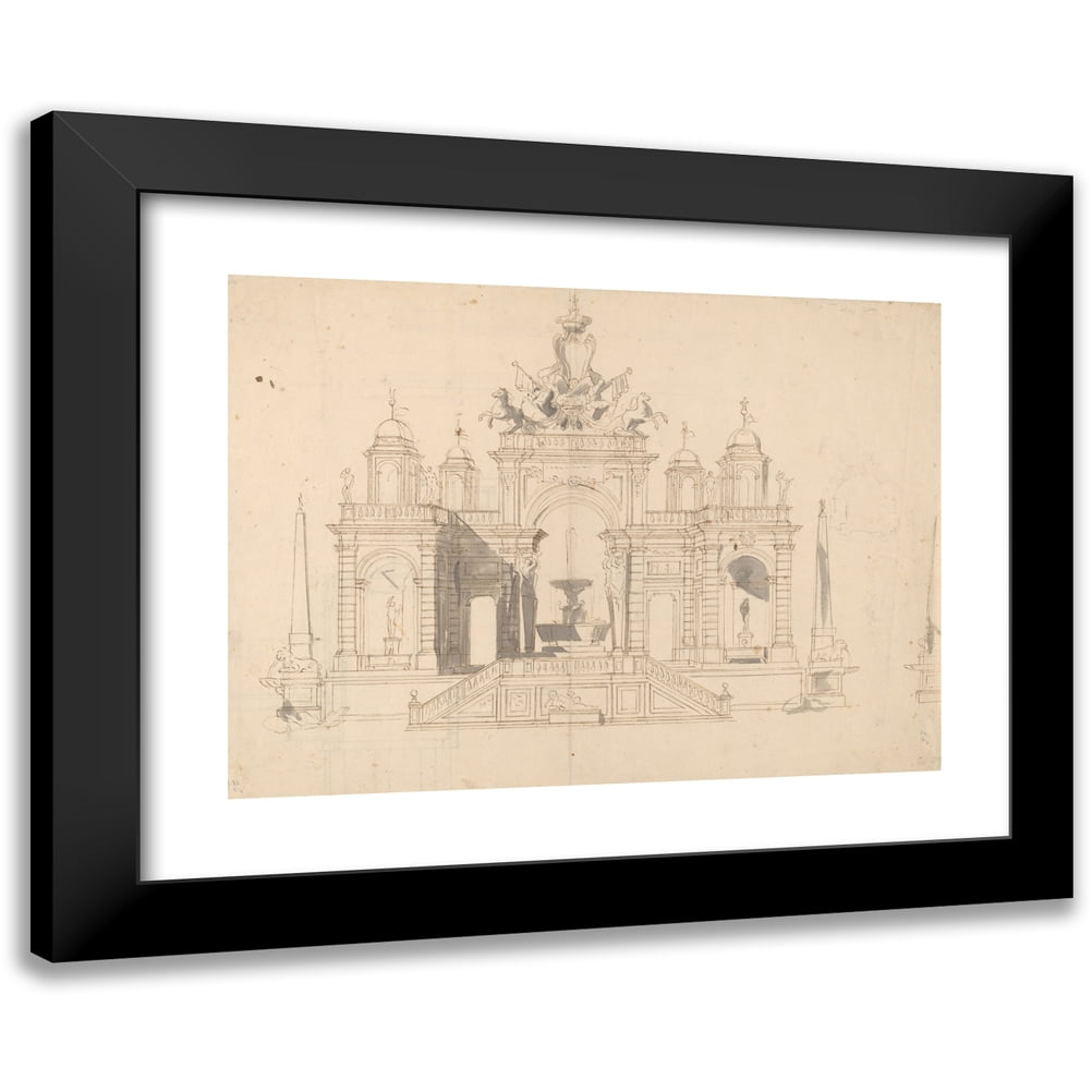 Paolo Posi 24x19 Black Modern Framed Museum Art Print Titled - Study ...