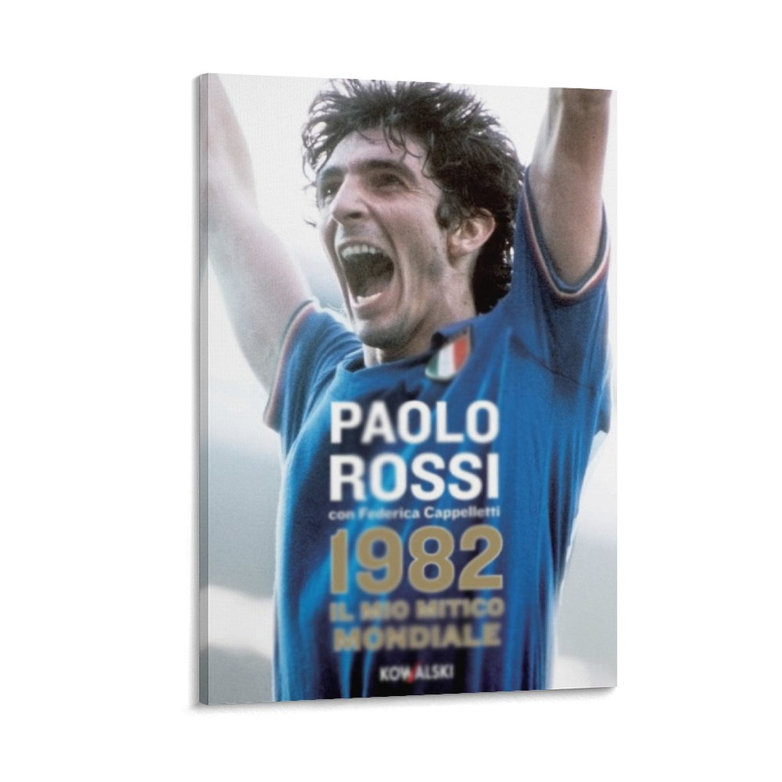 Paolo Rossi Football Player Art Wall Canvas Poster Wall Art Picture ...