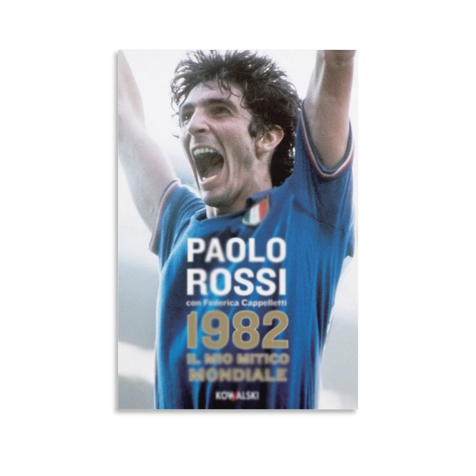 Paolo Rossi Football Player Art Wall Poster Cool Artworks Painting Wall ...