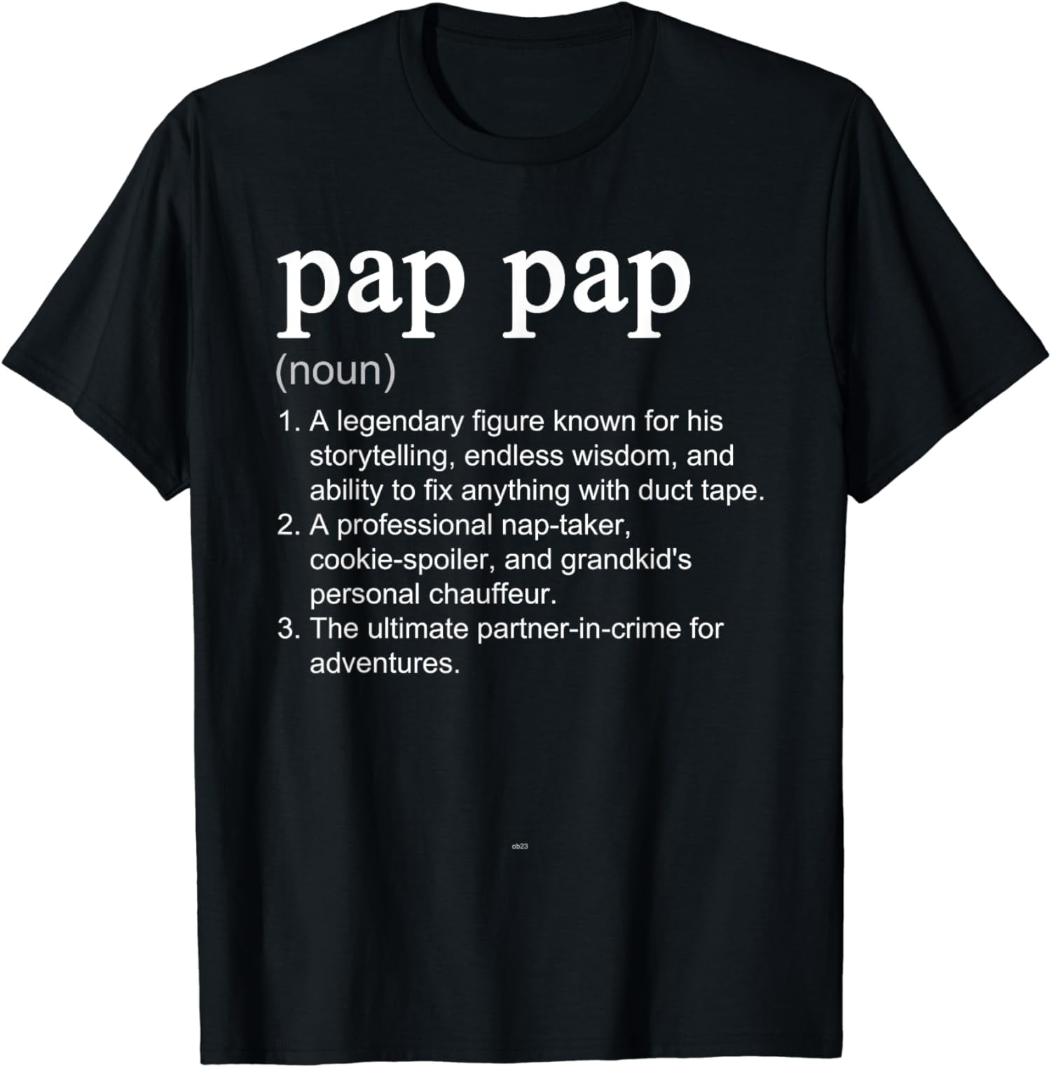 Pap-Pap Definition Funny Cool PapPap T-Shirt - Walmart.com