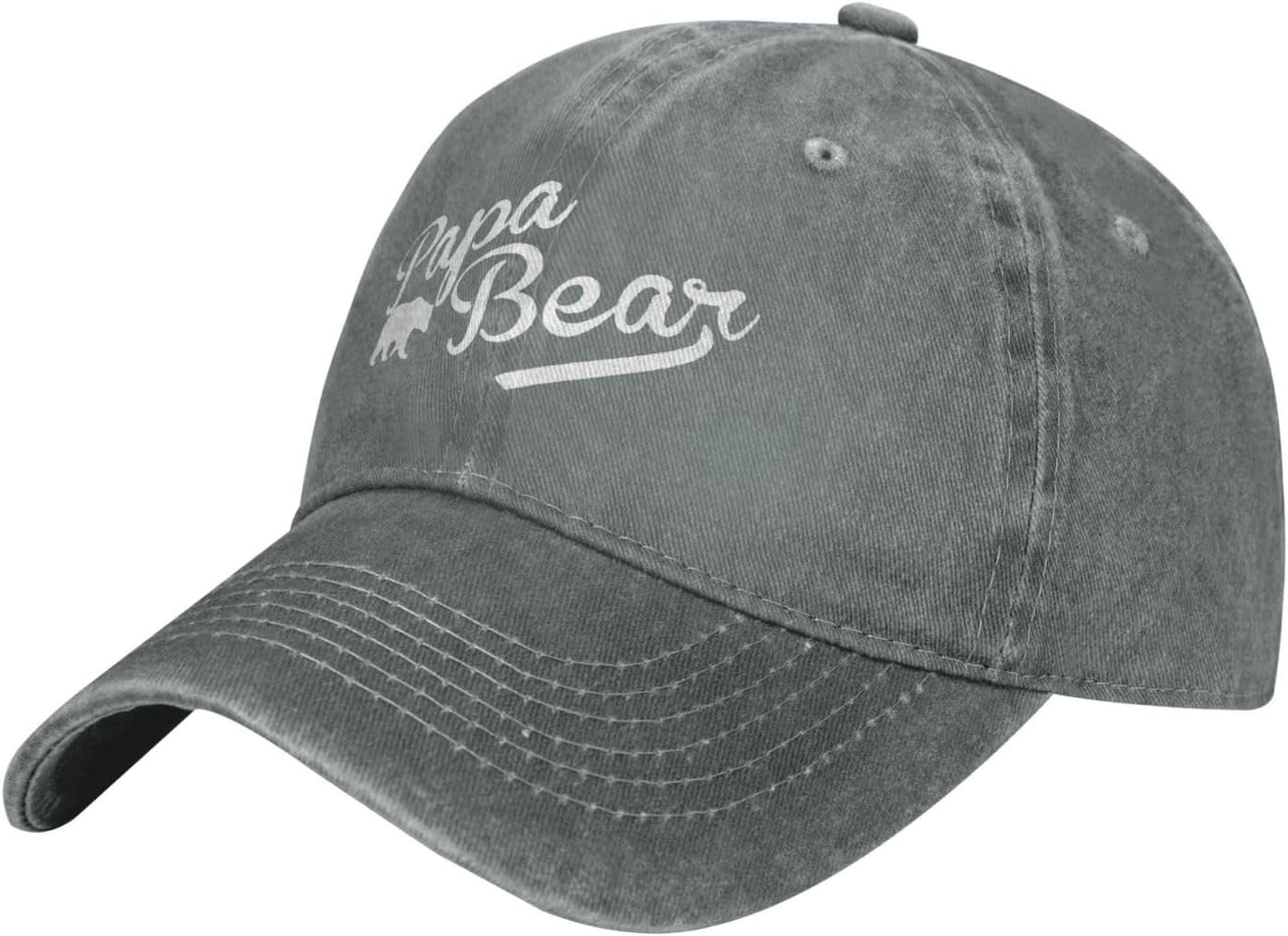 Papa Bear Cowboy Cap Adjustable Classic Vintage Baseball Cap for Men ...