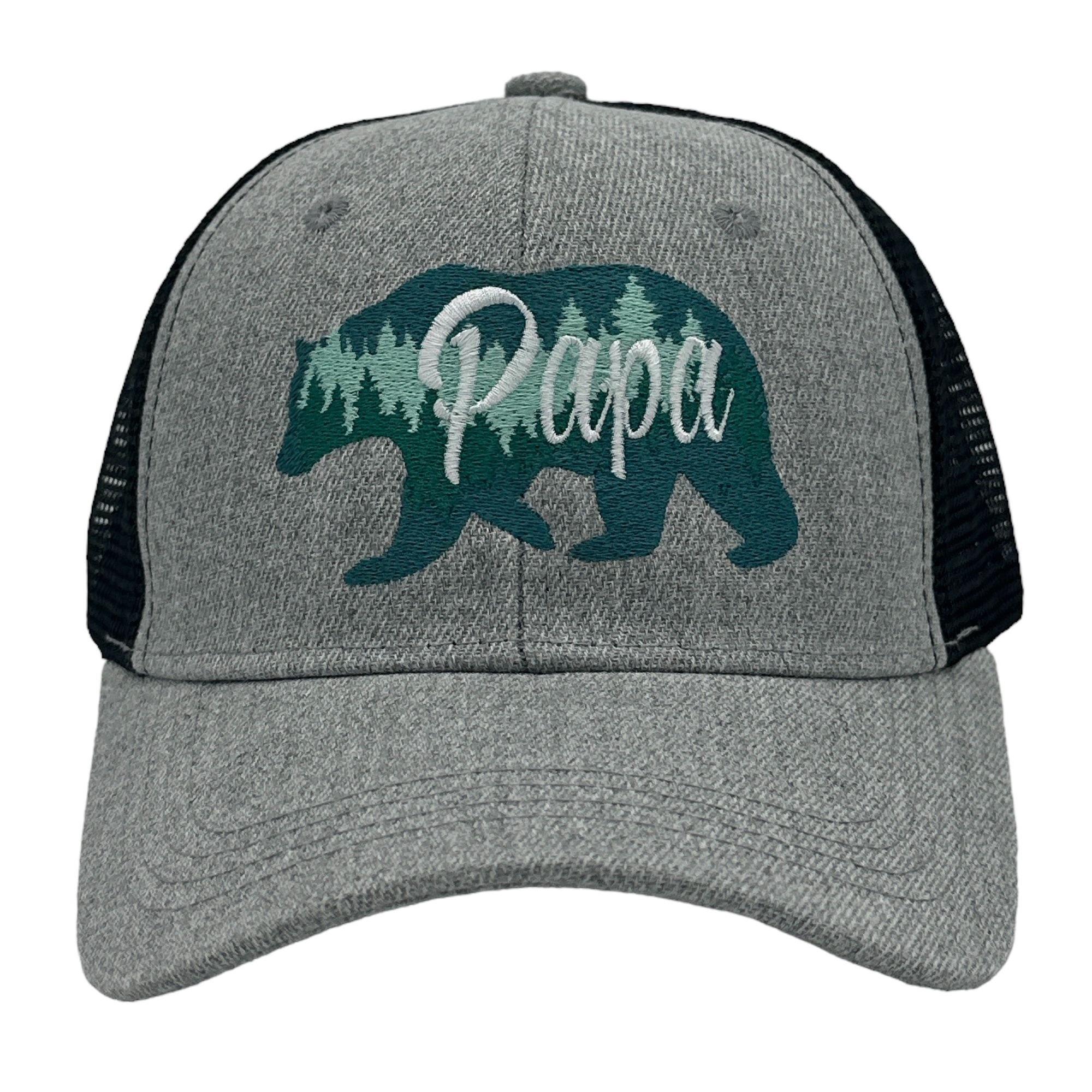 Papa Bear Hat Funny Fathers Day Gift Graphic Trucker Cap - Walmart.com