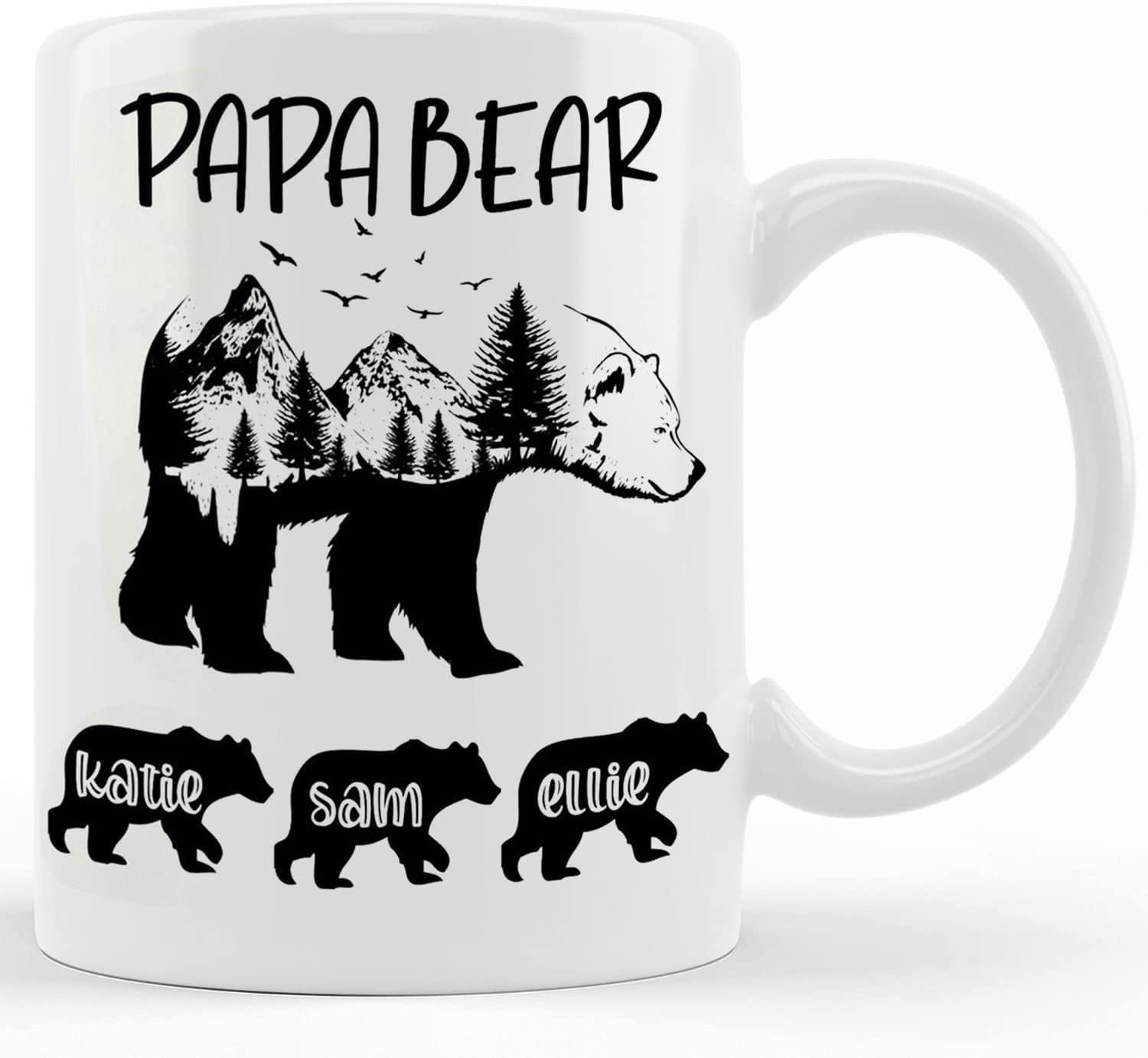 Papa Bear Mug Mama Bear Mug T For Dad T For Mom Fathers Day