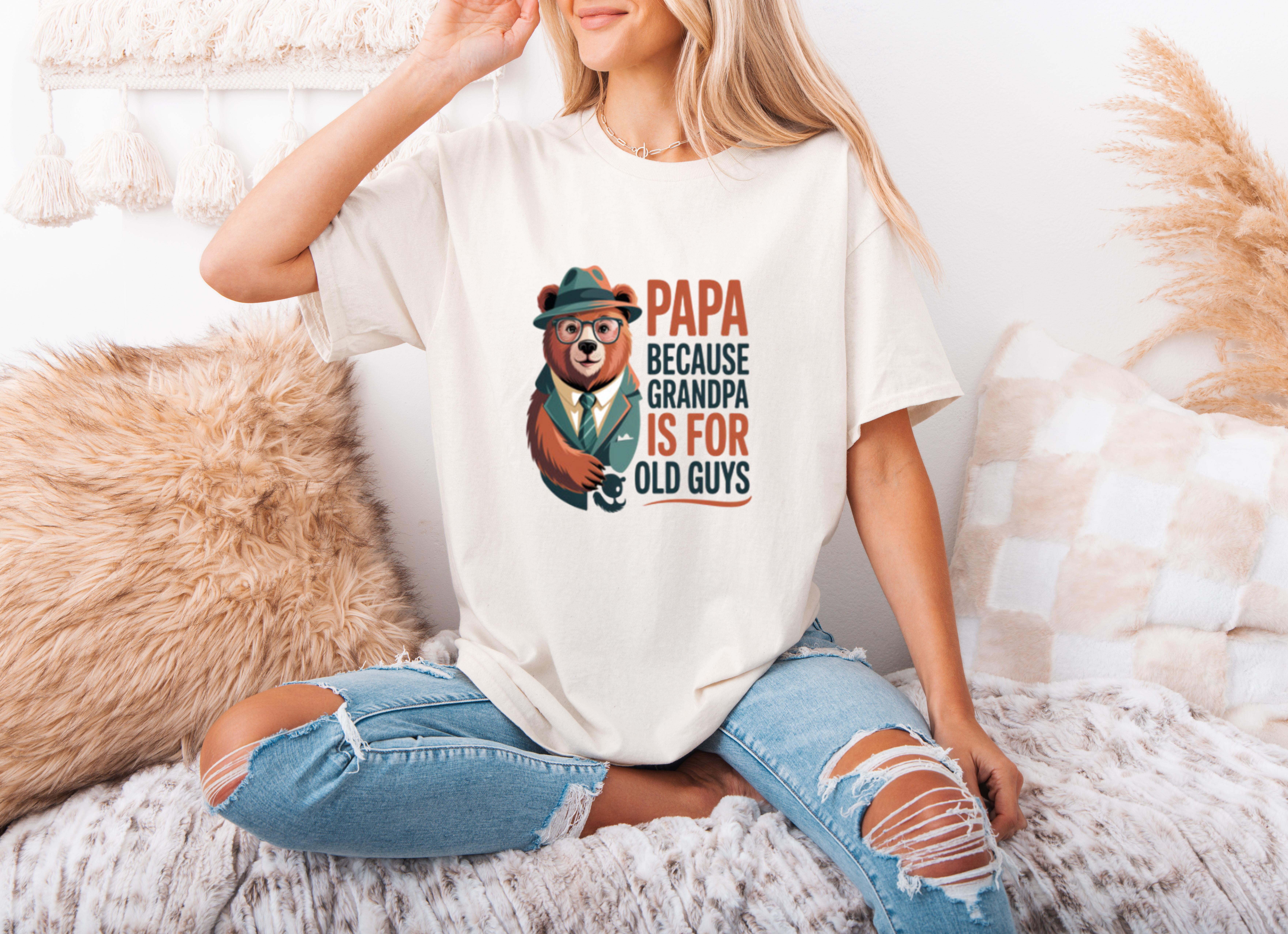 Papa Bears Modern Take Cool Grandpa And Dad Gift Unisex T-Shirt, up to size 5XL - Walmart.com
