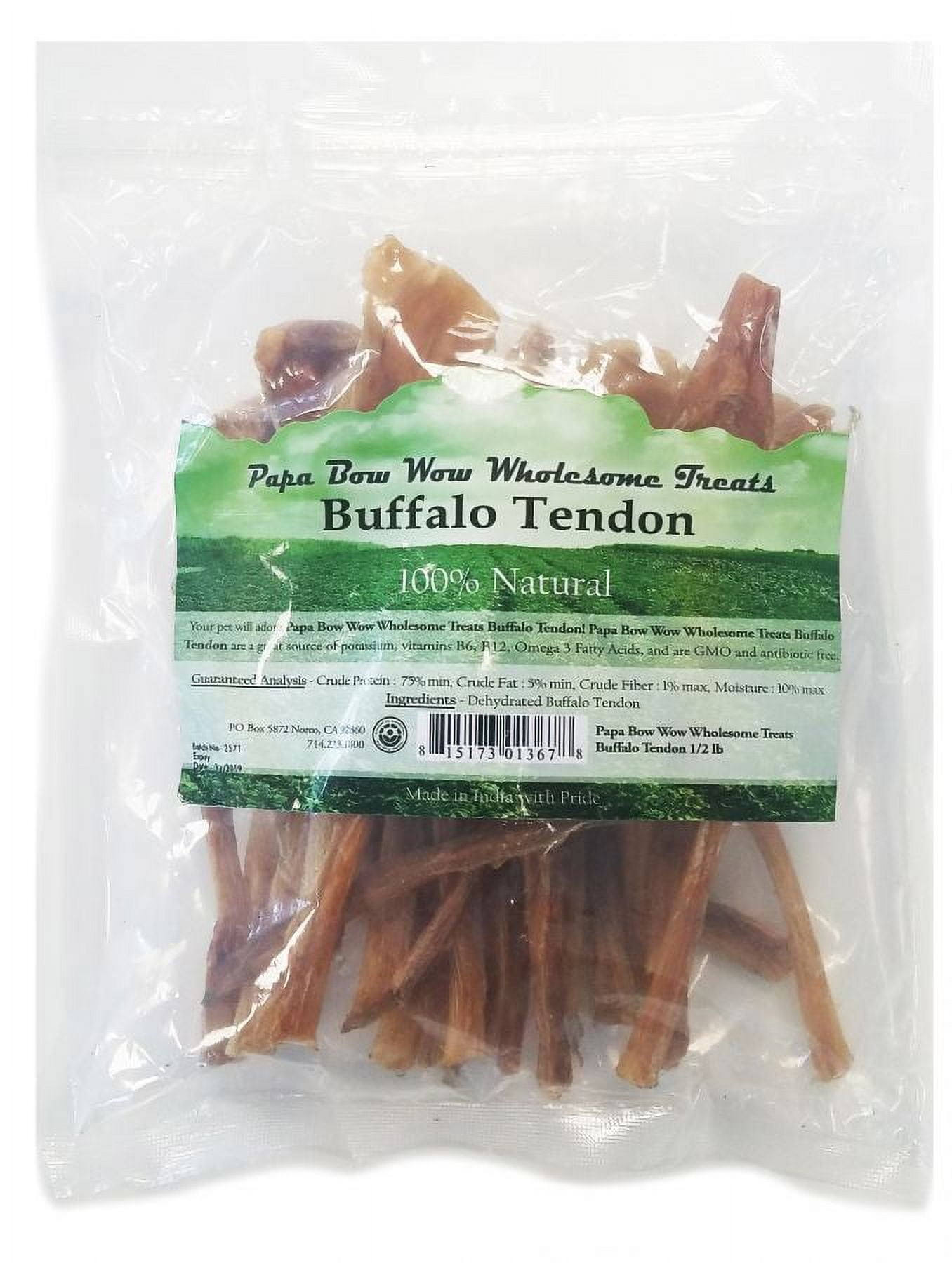 Papa Bow Wow Dehydrated Buffalo Tendon Dog Treats - Walmart.com