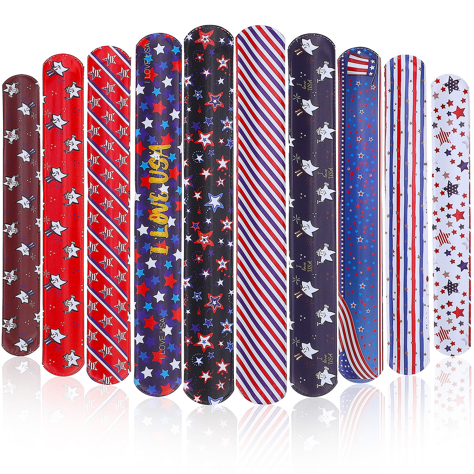 Papa Circle Independence Day Clap Wristbands Pvc Huverbordes for Kids ...