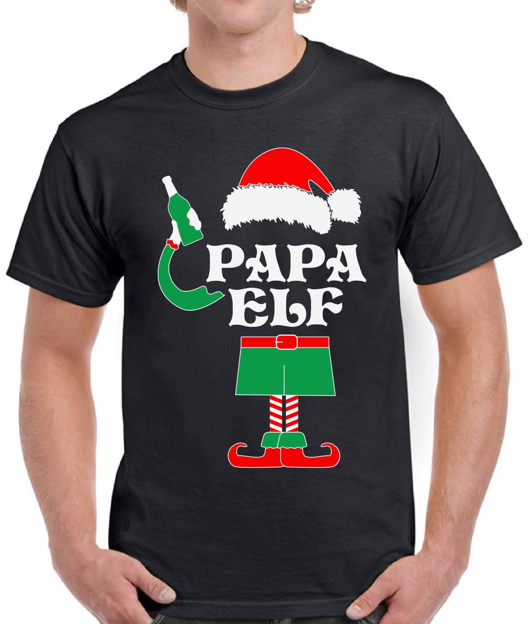 Papa Elf Family Xmas Costume Christmas Mens Shirt - S M L XL 2XL 3XL ...