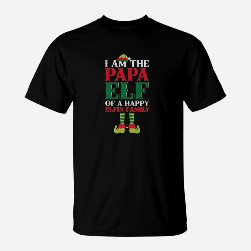 Papa Elf Of A Happy Elfin Christmas Shirt TShirt - Walmart.com