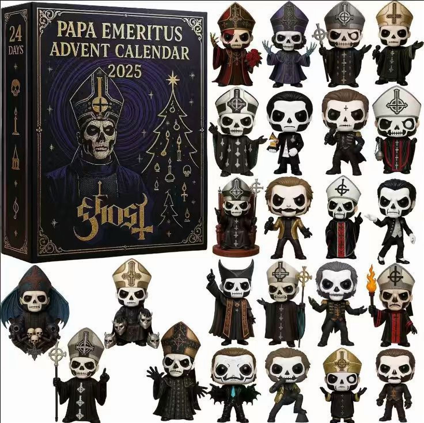 Papa Emeritus Advent Calendar Blind Box Advent Calendar Figures Party ...