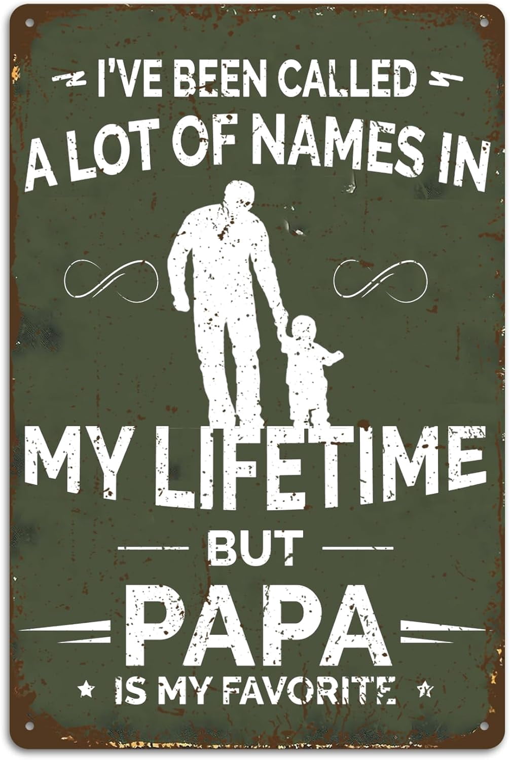 But Papa Is My Favorite Metal Tin Sign, Inspirational Quotes Sign For ...