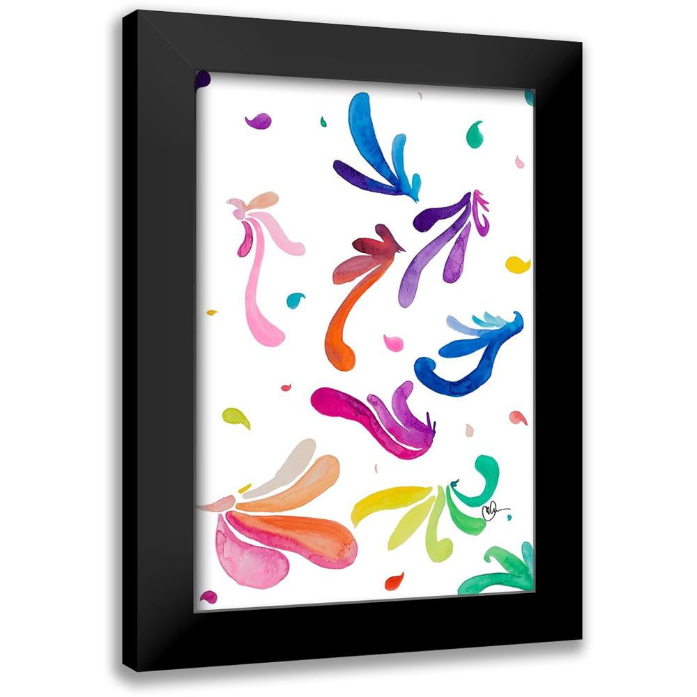 Papa, Kat 11x14 Black Modern Framed Museum Art Print Titled - Color Party II - Walmart.com