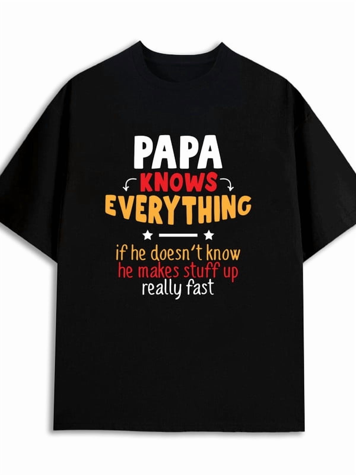 Papa Knows Everything 180G 100% Cotton 180G 100% Cotton for men pack ...