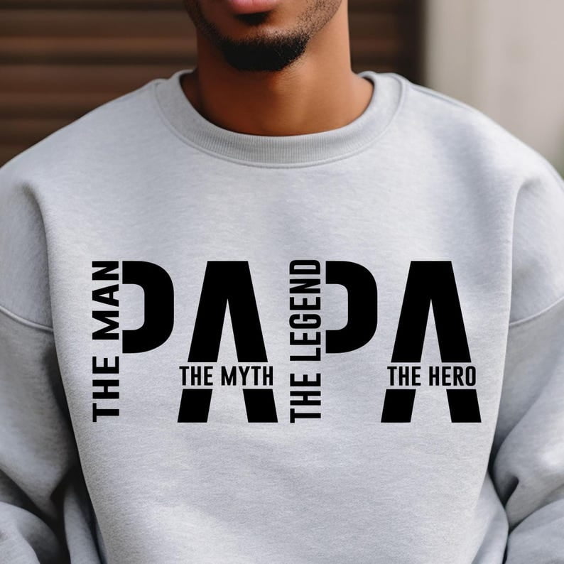 Papa The Man The Myth The Legend Dad Tshirt, #Dadlife shirt, Father's ...