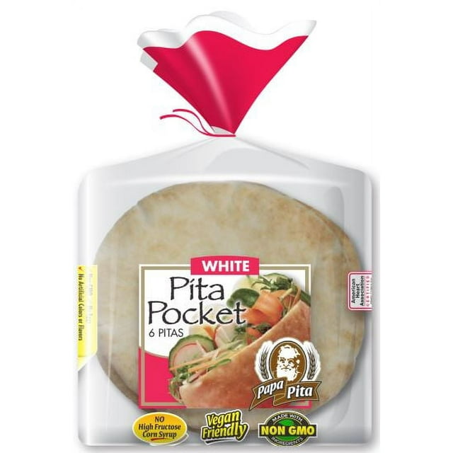 Papa Pita White Pocket Pita, 12 oz - Walmart.com