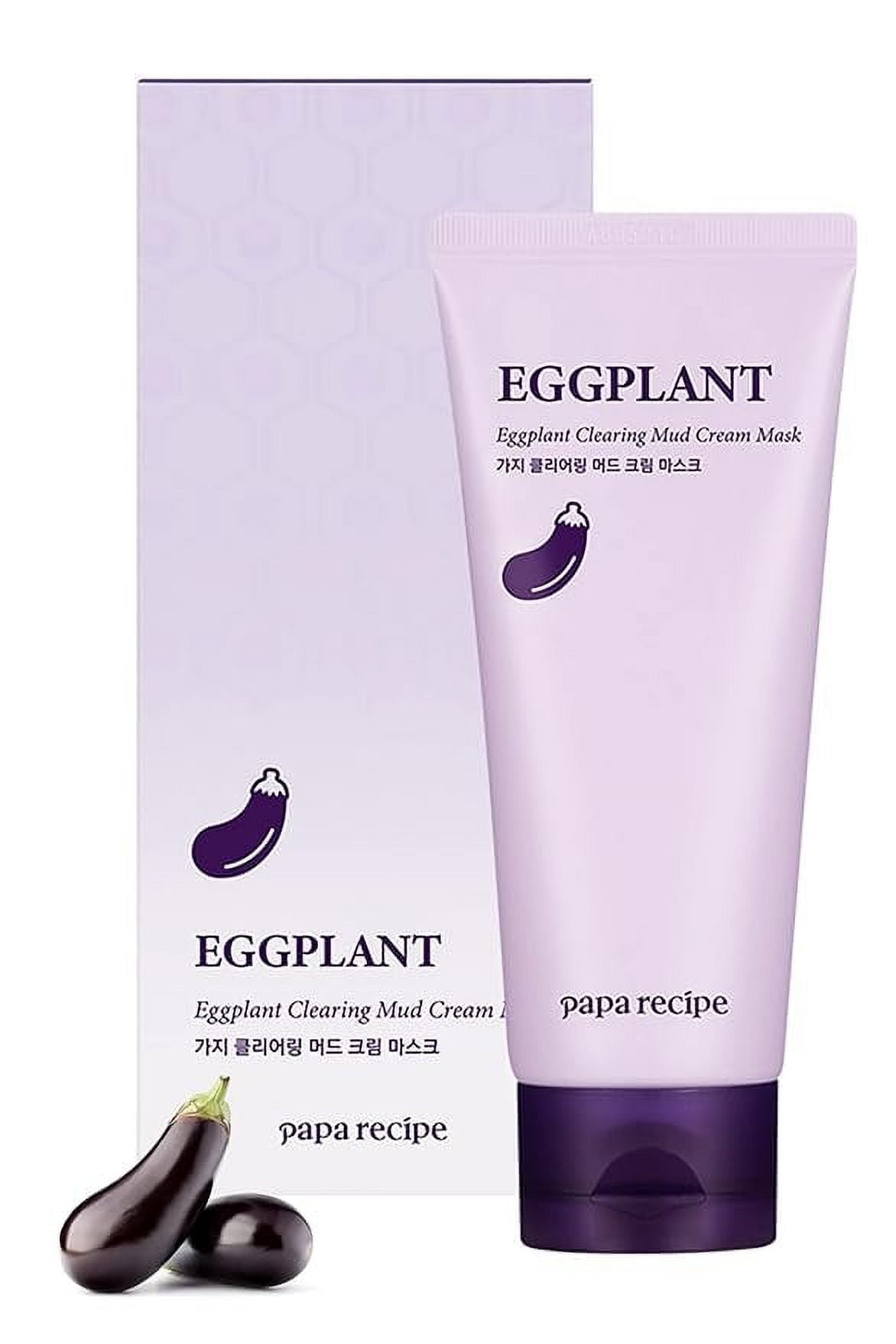 Papa Recipe Eggplant Mud Cream Mask 3.38 Ounce - Korean Skin Care, Dead ...