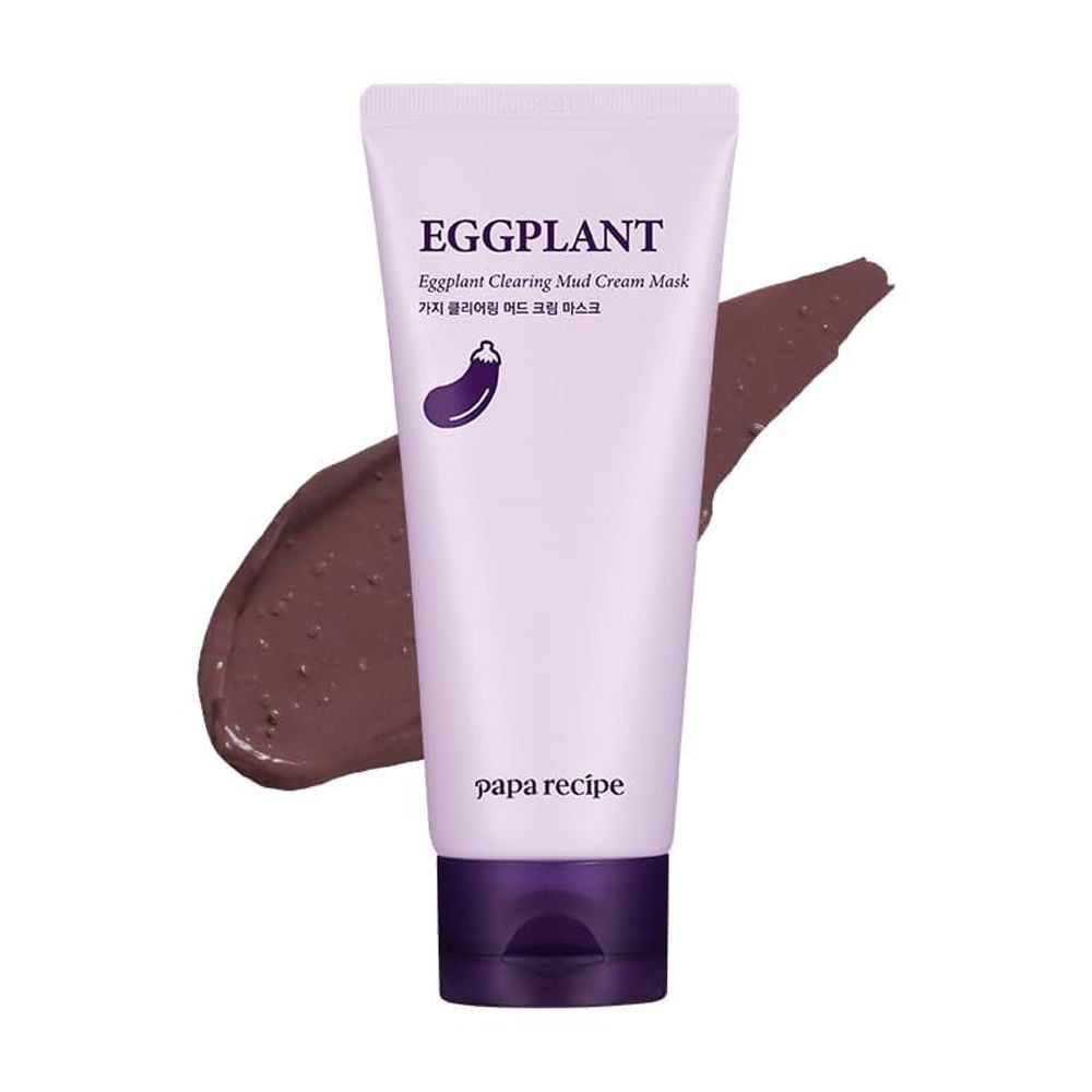Papa Recipe Eggplant Mud Cream Mask, Hydrating Wash Off Pack, Pore ...