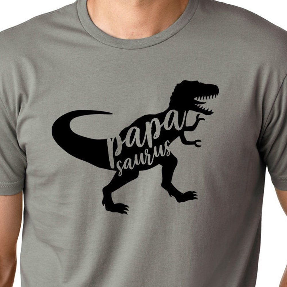 Papa Saurus Shirt - Grandpa Saurus Tee Shirt, Graphic Grandpa Shirt ...