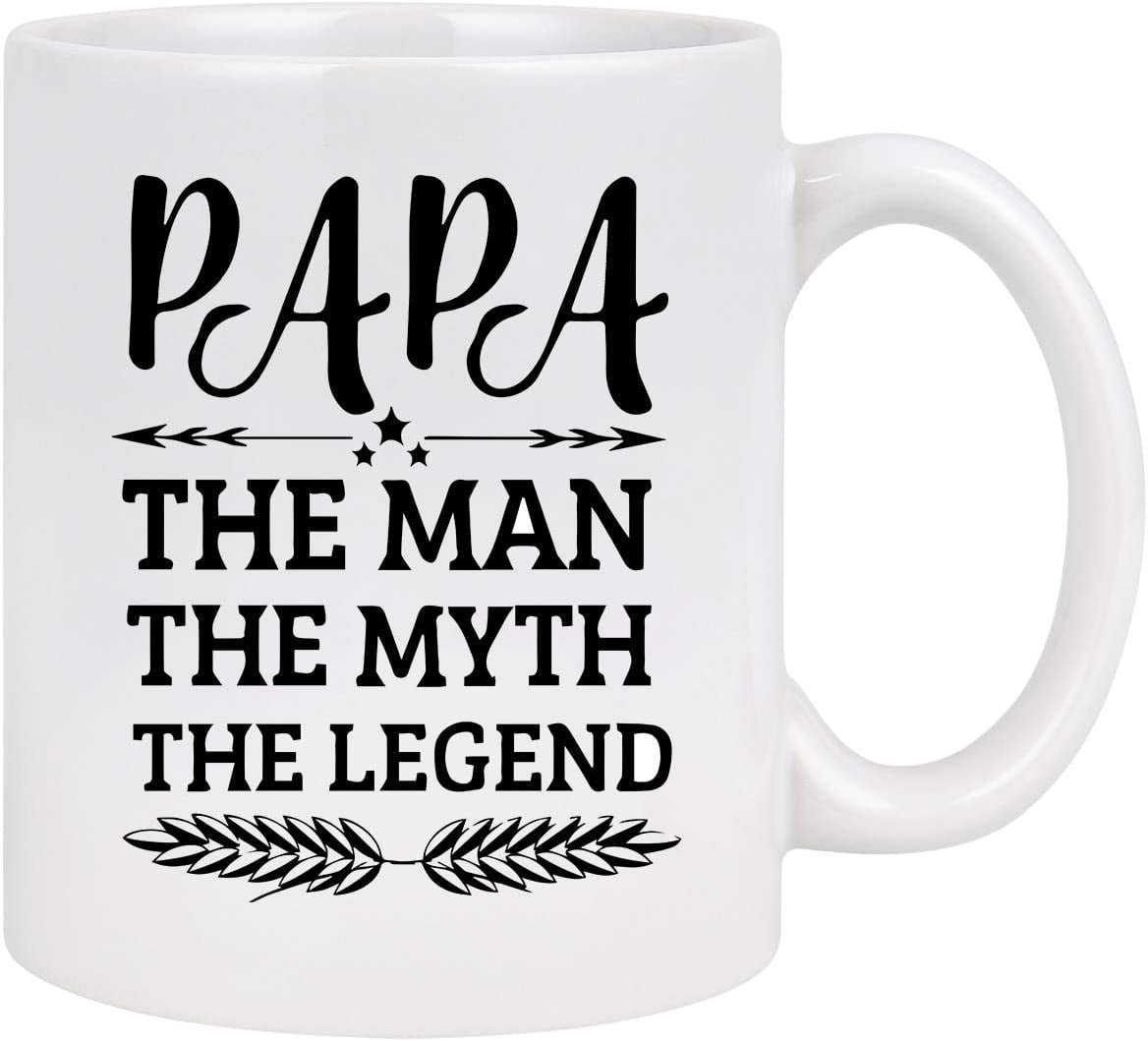 Papa The Man The Myth The Legend Dad Coffee Mug Best Papa Dad Ever ...