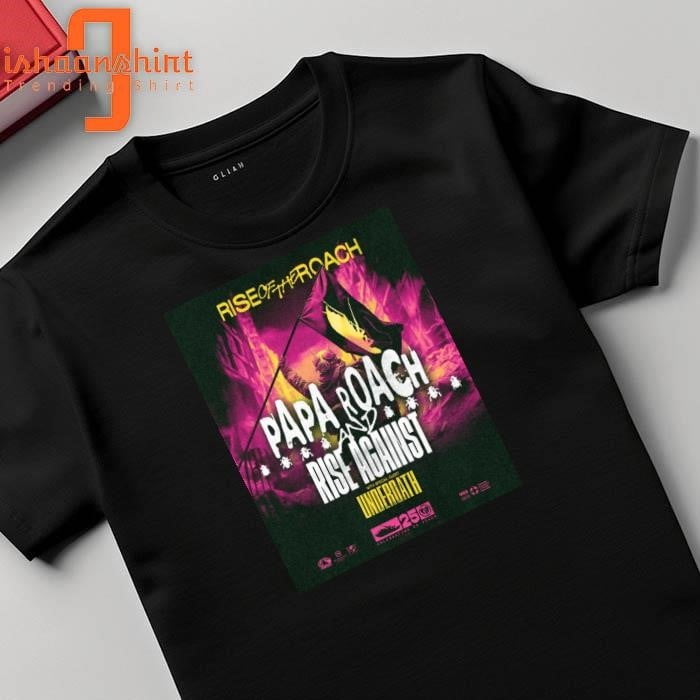 Papa-roach-rise-of-the-roach-us-tour-2025-shirt-black - Walmart.com