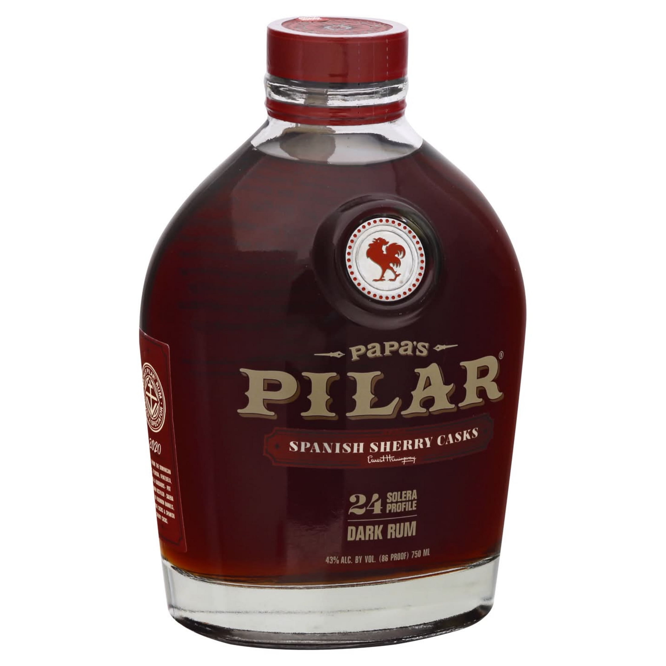 Papa’s Pilar Spanish Sherry Casks 24 Dark Rum, 750 ml 43% ABV - Walmart.com