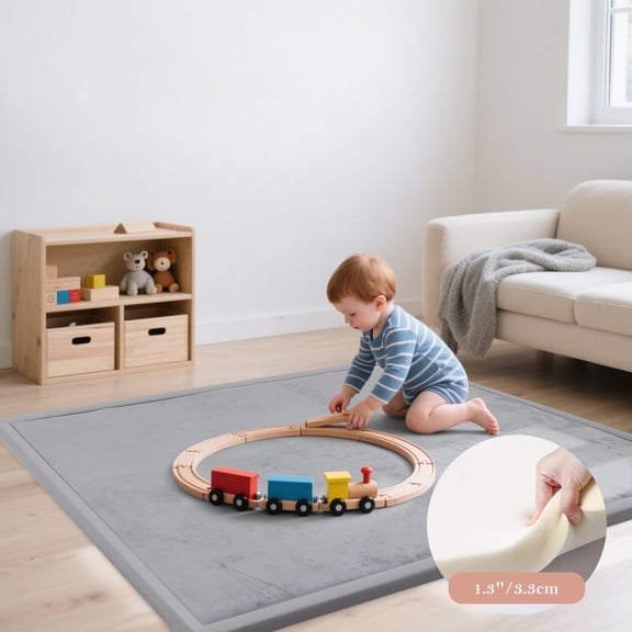 Kids Car Road Rugs Harbor Map Play mat for Classroom/Baby Room Non-Slip ...