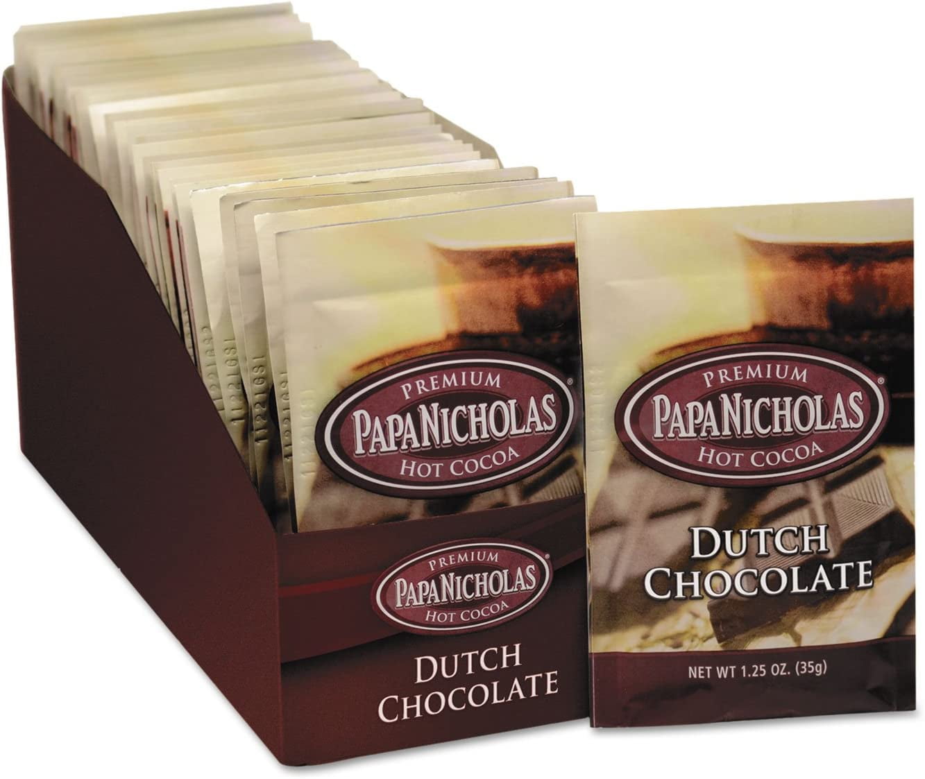 PapaNicholas Coffee 79224 Premium Hot Cocoa, Dutch Chocolate, 24/Carton ...