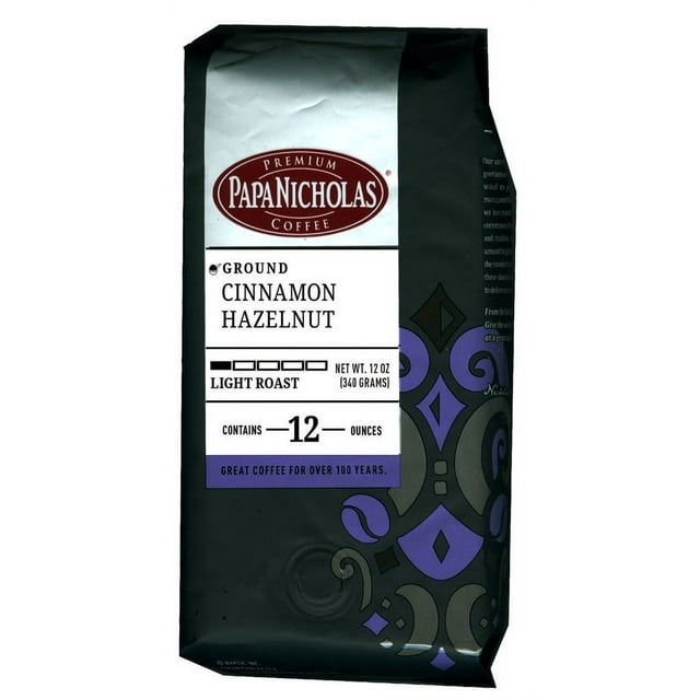 PapaNicholas Coffee Cinnamon Hazelnut Ground 12oz Bag - Walmart.com