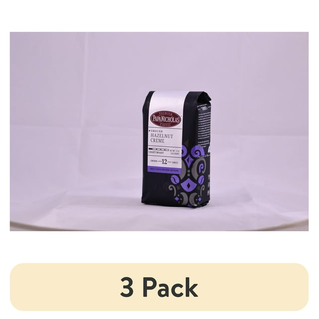 (3 pack) PapaNicholas Coffee Hazelnut Cr´me Ground 12oz Bag - Walmart.com